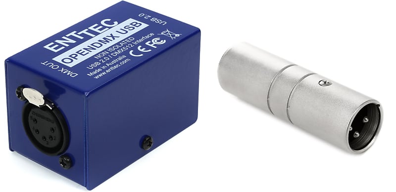 ENTTEC Open DMX USB 512-Ch Non-Isolated DMX Interface Bundle | Reverb