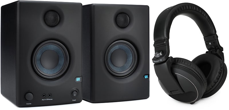 PreSonus Eris E3.5 3.5-inch Powered Studio Monitors Bundle | Reverb