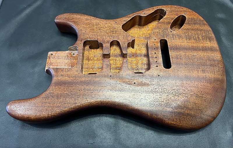 Stratocaster Strat body 1- Piece Mahogany 3lbs 10oz | Reverb