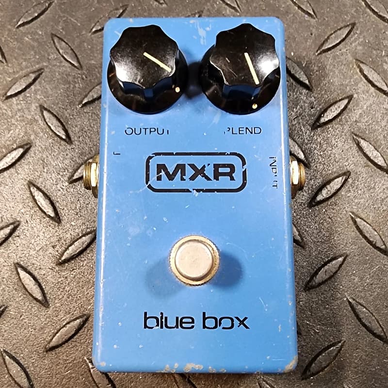 MXR Blue Box 1978 Sub Octave Fuzz Block Logo Changed Back | Reverb