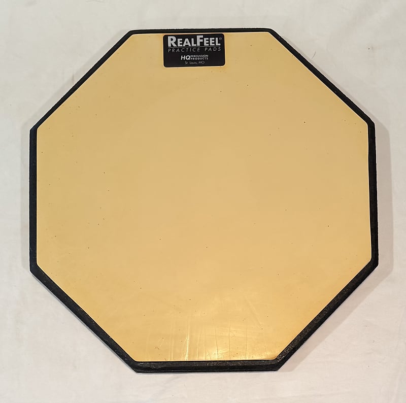 Original HQ Real Feel 12" Double Sided Drum Practice Pad - | Reverb