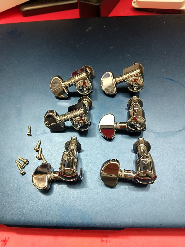 Grover Rotomatic tuners 2023 - chrome .Virtually Brand new | Reverb