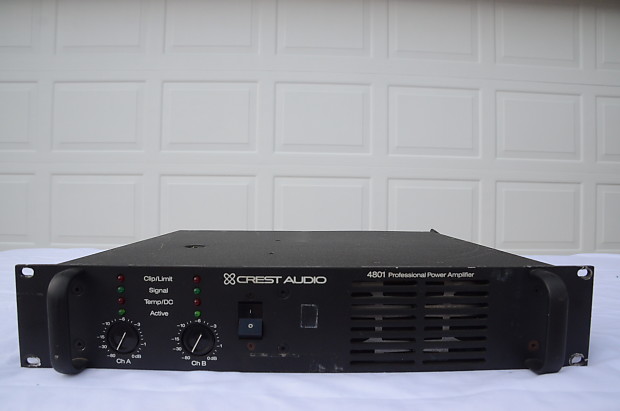 Crest Audio 4801 Professional 2 Channel Stereo Power Amp | Reverb