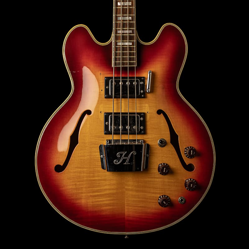 Hoyer Hollowbody Bass Sunburst 1960's | Reverb UK