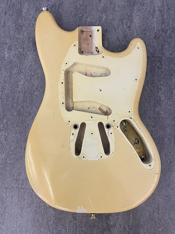Fender Mustang Body Early 1970s - White/cream | Reverb