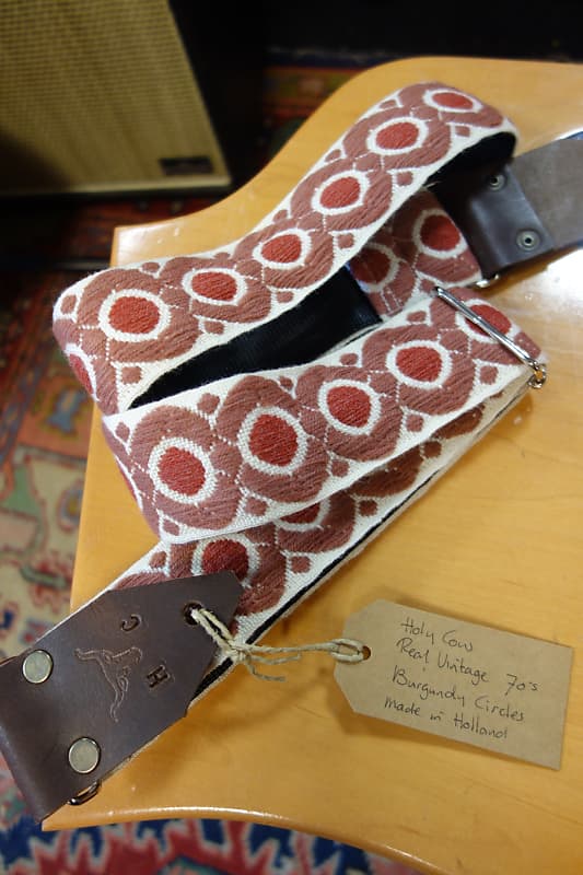 Holy Cow Real Vintage 70s Burgundy Circles | Reverb