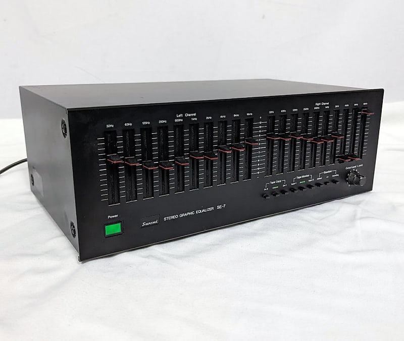 Sansui SE-7 Stereo Graphic Equalizer 20 Bands, 32Hz-16Khz | Reverb