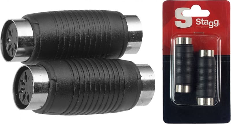 2x Female DIN plug (5 MIDI pins)/ female DIN plug (5 MIDI | Reverb