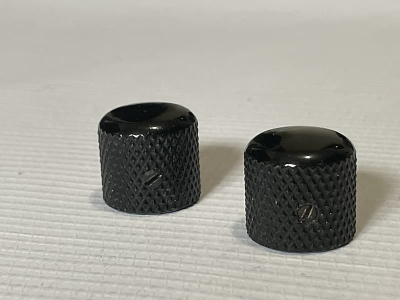 2000's Jackson JS32 Dinky Guitar Black Dome Metal Volume Set | Reverb