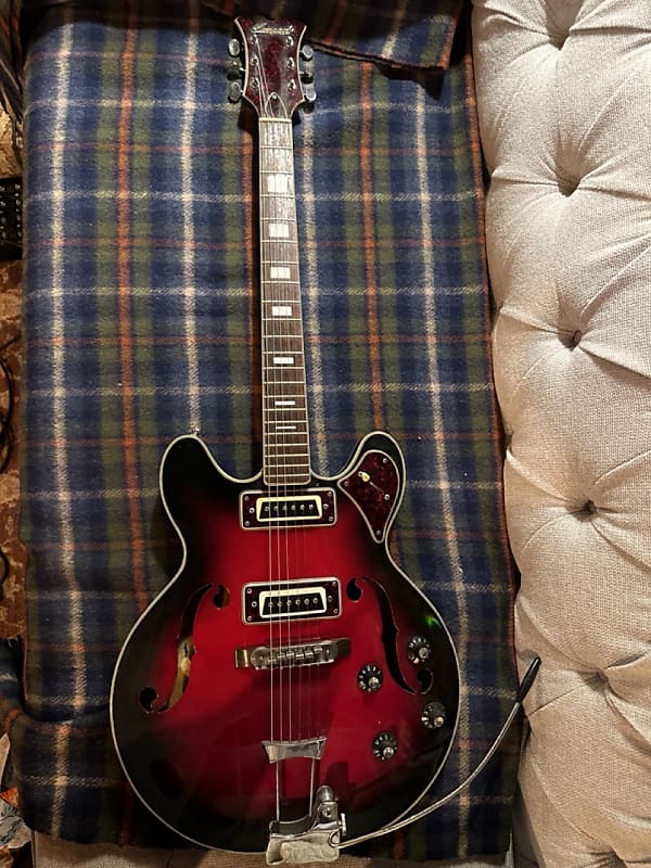 Conrad 1276 late 60s 335 Japan copy - Red Burst | Reverb