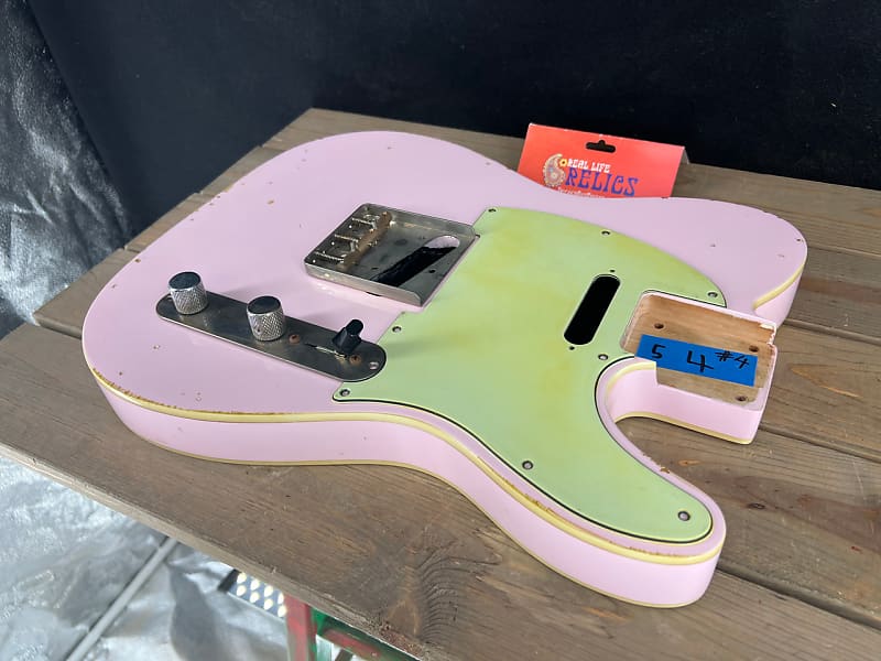 Real Life Relics Tele® Body Double Bound Aged Shell Pink | Reverb UK
