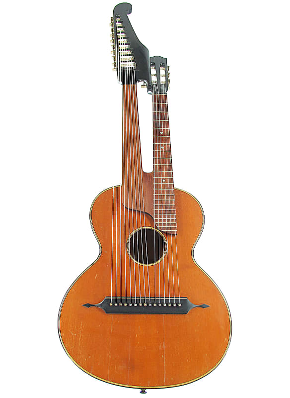 Vienna Style Contra guitar ~1950 built in Stauffer style | Reverb