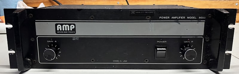 A.M.P./Amplified Music Products Stereo Power Amplifier Model | Reverb