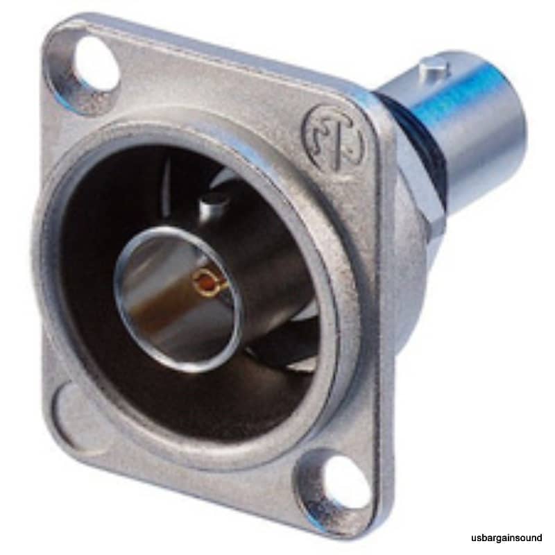 Neutrik NBB75DFI Panel D-Mount BNC to BNC Barrel Isolated | Reverb