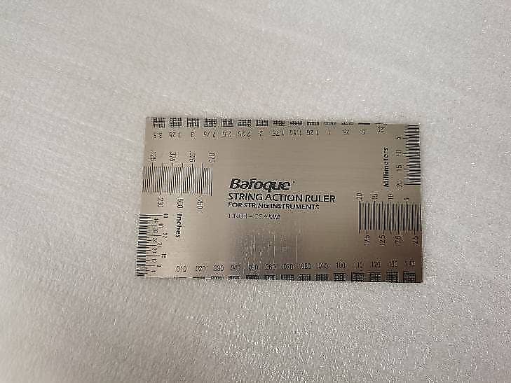 Guitar Bass String Action Ruler Gauge Tool Stainless Steel | Reverb