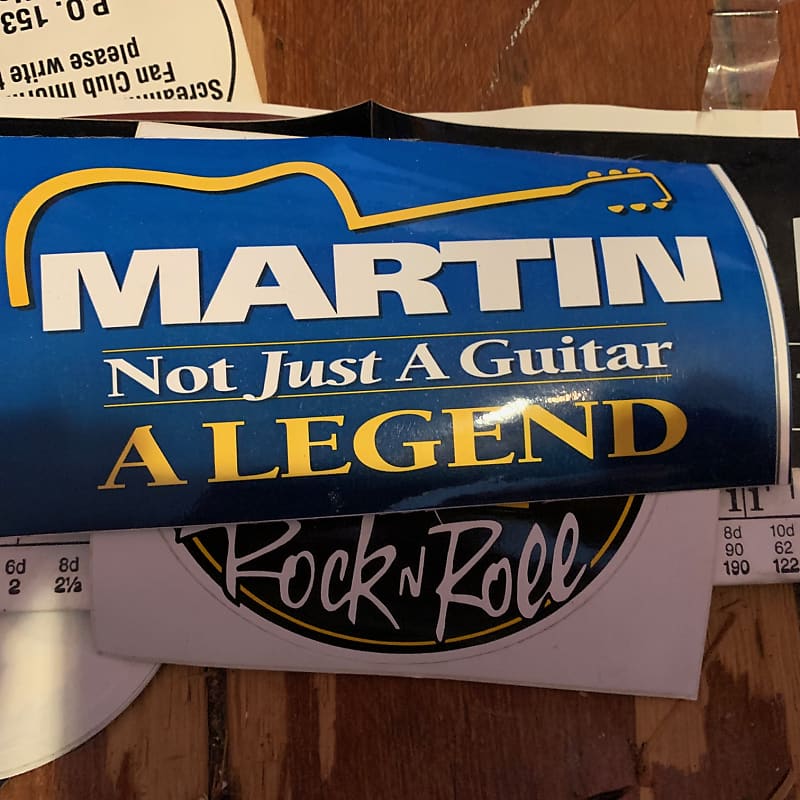 Martin sticker /decal 2011 blue new old stock, vintage cool | Reverb