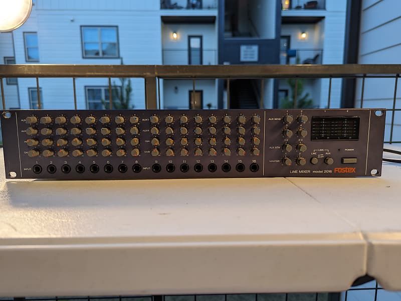 Fostex 2016 RackMount Line Mixer | Reverb