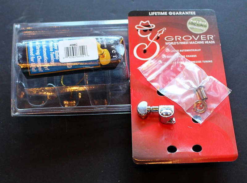 Grover 406C Single guitar tuning machine head for G, B or | Reverb