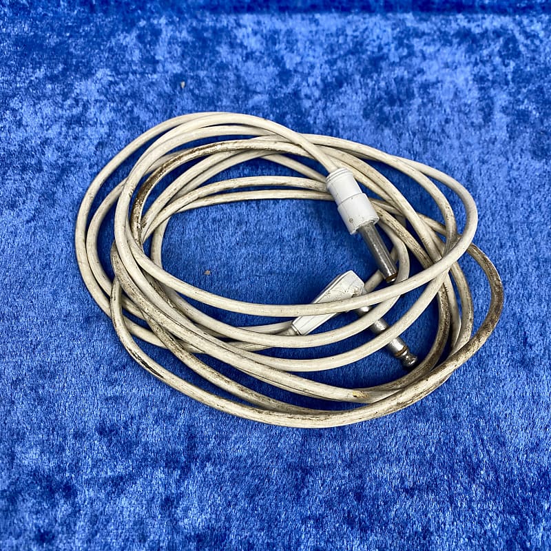 Vintage 1960's Switchcraft 10ft Instrument Cable White | Reverb