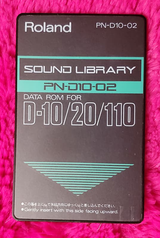 1980's Roland Sound Card - PN-D10-02 - for D5 Synth Keyboard | Reverb