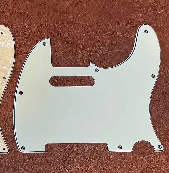 Telecaster Pickguards (3): Mint, Cream Tort, Red Tort | Reverb