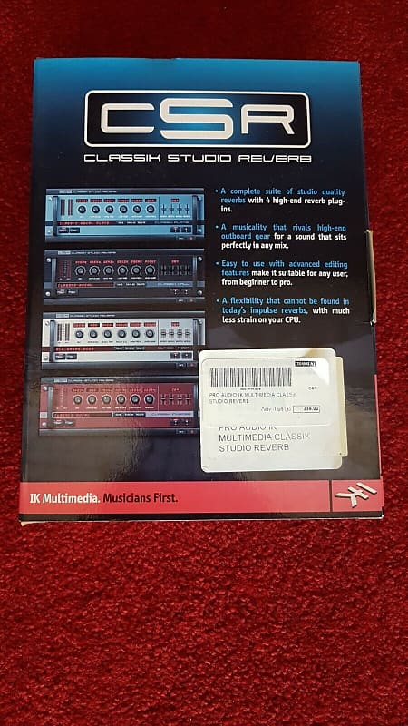 IK Multimedia CSR Classik Studio Reverb Software | Reverb Deutschland