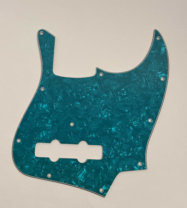 Chandler 1975 Reissue J Bass Green Blue blend Perl Pickguard | Reverb