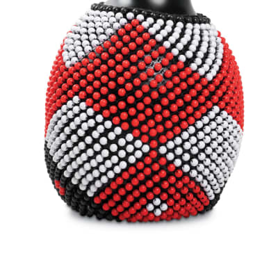 Latin Percussion Shekere, Black Body with Red and White Beads | Reverb