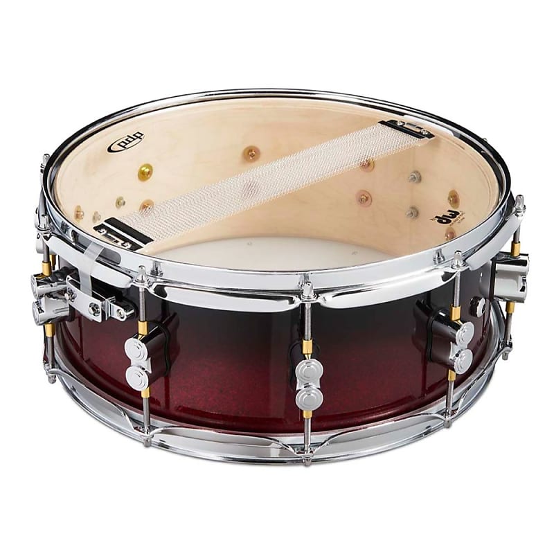PDP Concept Maple Snare Drum 14x5.5 Red to Black Fade | Reverb