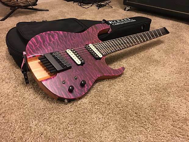 Kiesel CL7 Chris Letchford Signature 2017 Pink Candy 7 String | Reverb