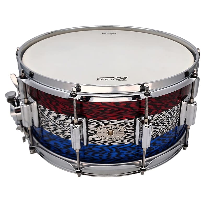 Used Rogers Dyna-Sonic Snare Drum 14x6.5 Patrionyx - Very | Reverb