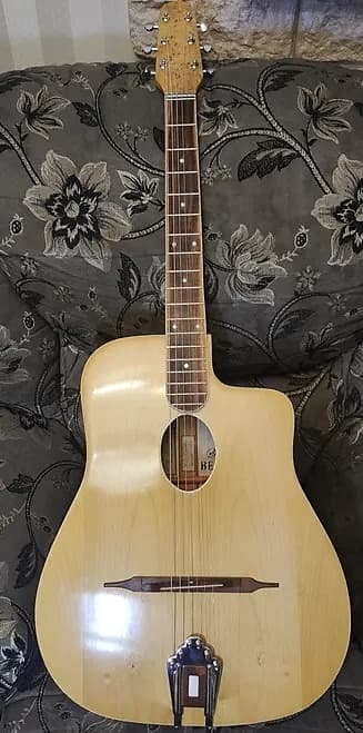 Jazz Manouche Vintage Guitar France 6 String Extra Rare 1977 | Reverb