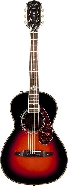 Fender Ron Emory "Loyalty" Parlor Vintage Sunburst | Reverb