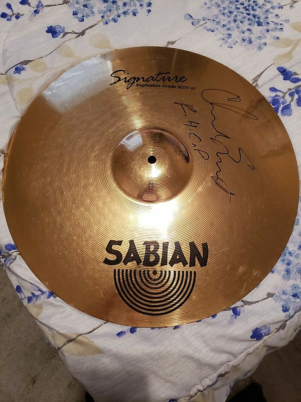 Sabian Chad Smith 18.5" Explosion Crash Brilliant SIGNED | Reverb