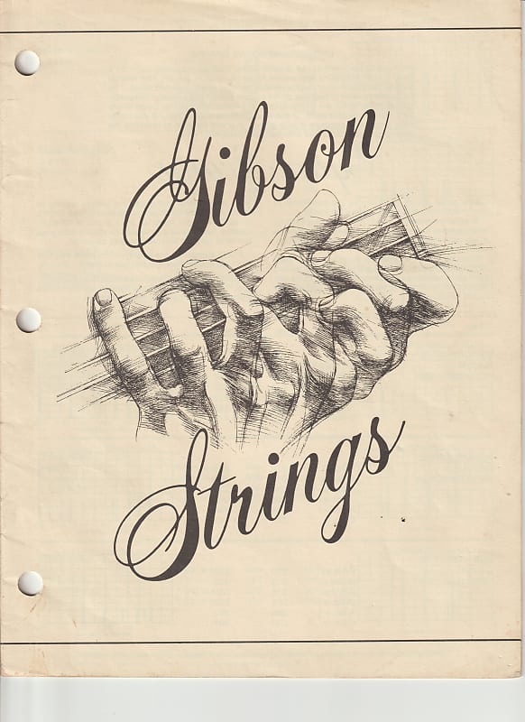 Gibson String Catalog 1980 | Reverb