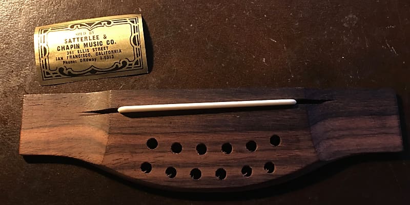 Ventura 12 String bridge Brazilian Rosewood bridge 60's-70's | Reverb