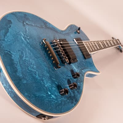 ESP ECLIPSE Custom 2024 - Blue Liquid Metal Burst | Reverb