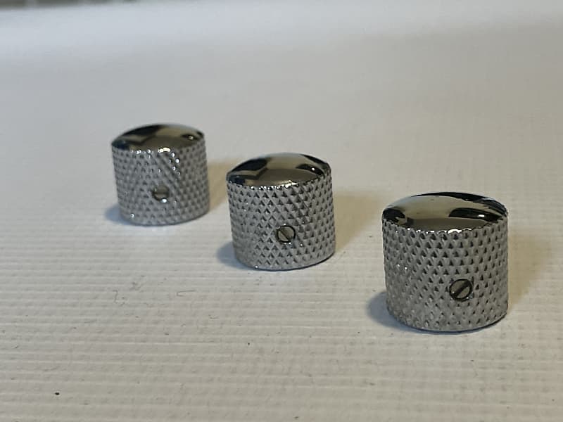 3 - 2000's Jackson Dinky Factory Chrome Dome Knobs Set Screw | Reverb