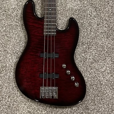 Schecter Diamond Series J-Bass 2004 - Dark Red Flame | Reverb