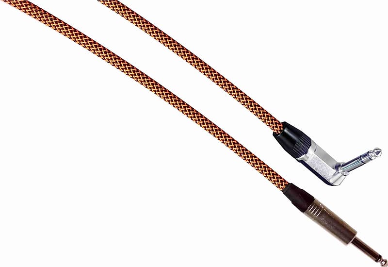 BLACK/NEON ORANGE Designer Series Guitar Cables - 1/4" | Reverb