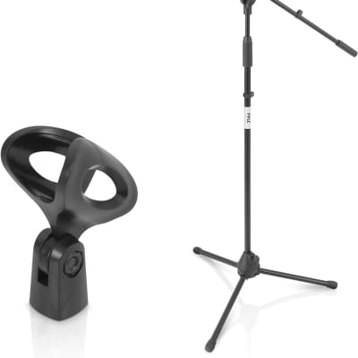 Folding Type Tripod Boom Microphone Mic Stand Foldable - | Reverb