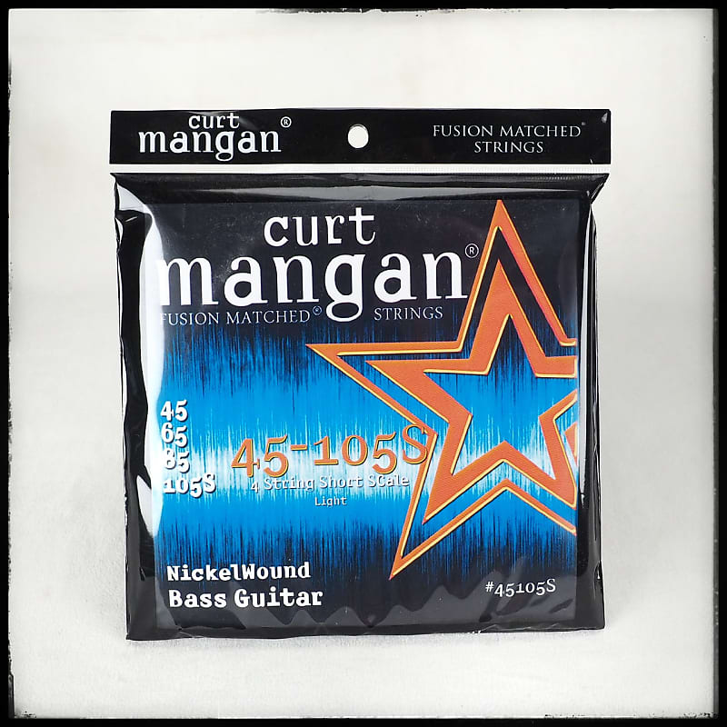 Curt Mangan 45-105 Short Scale Nickelwound Bass Set 4-String | Reverb