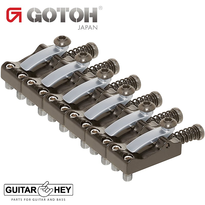 NEW Gotoh LS108 Set of 6 Steel Tremolo/Bridge Locking Saddles | Reverb