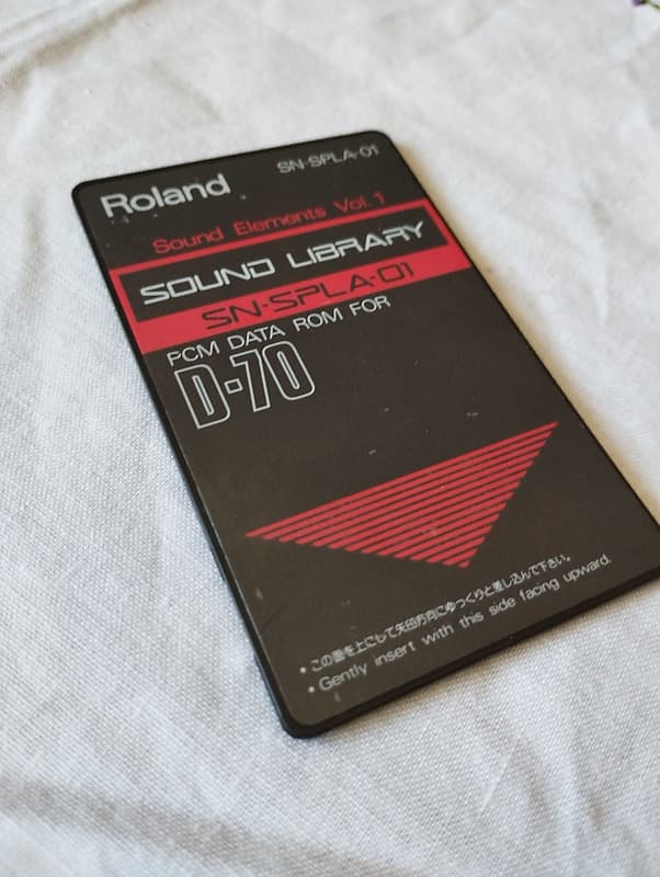 Roland sn-spla-01 PCM card for D-70, U-110, U-220 and MV-30. | Reverb