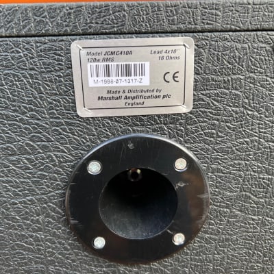 Marshall JCM C410A 4x10 Lead Guitar Amplifier Cabinet w/ | Reverb