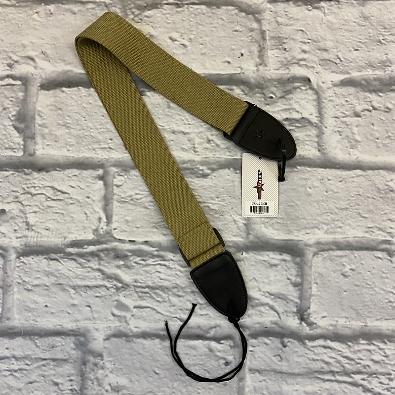 Union Station 30KH Cotton Guitar Strap - Khaki | Reverb