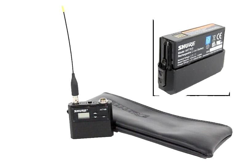 Shure AXT100 G1 Bodypack Transmitter (470-530 MHz) W/AXT910 | Reverb