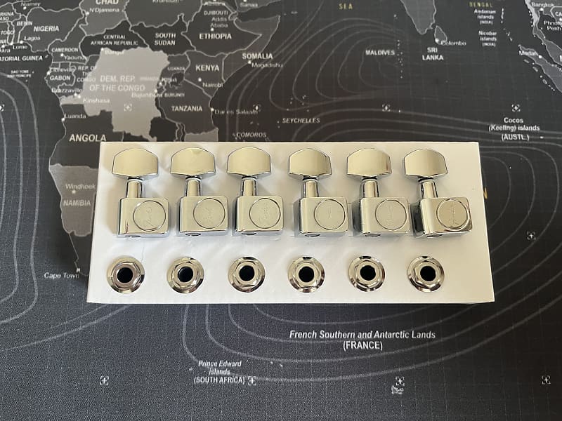 Fender Genuine Fender American Standard Chrome Peg Keys | Reverb UK