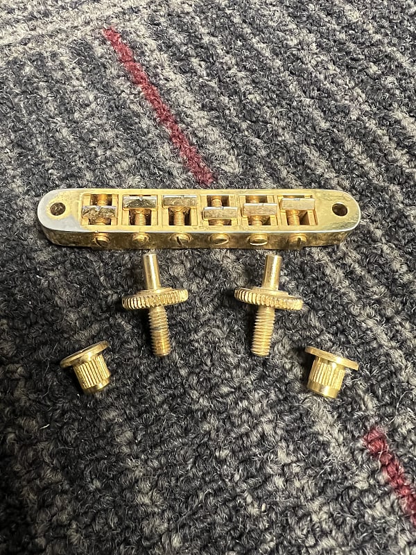 Gibson TOM Bridge 1984 - Gold | Reverb
