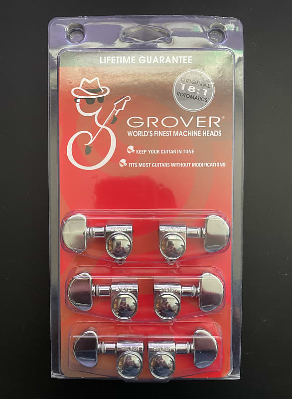 Grover 102-18C Rotomatic 18:1 Chrome Tuners in Mint Condition | Reverb